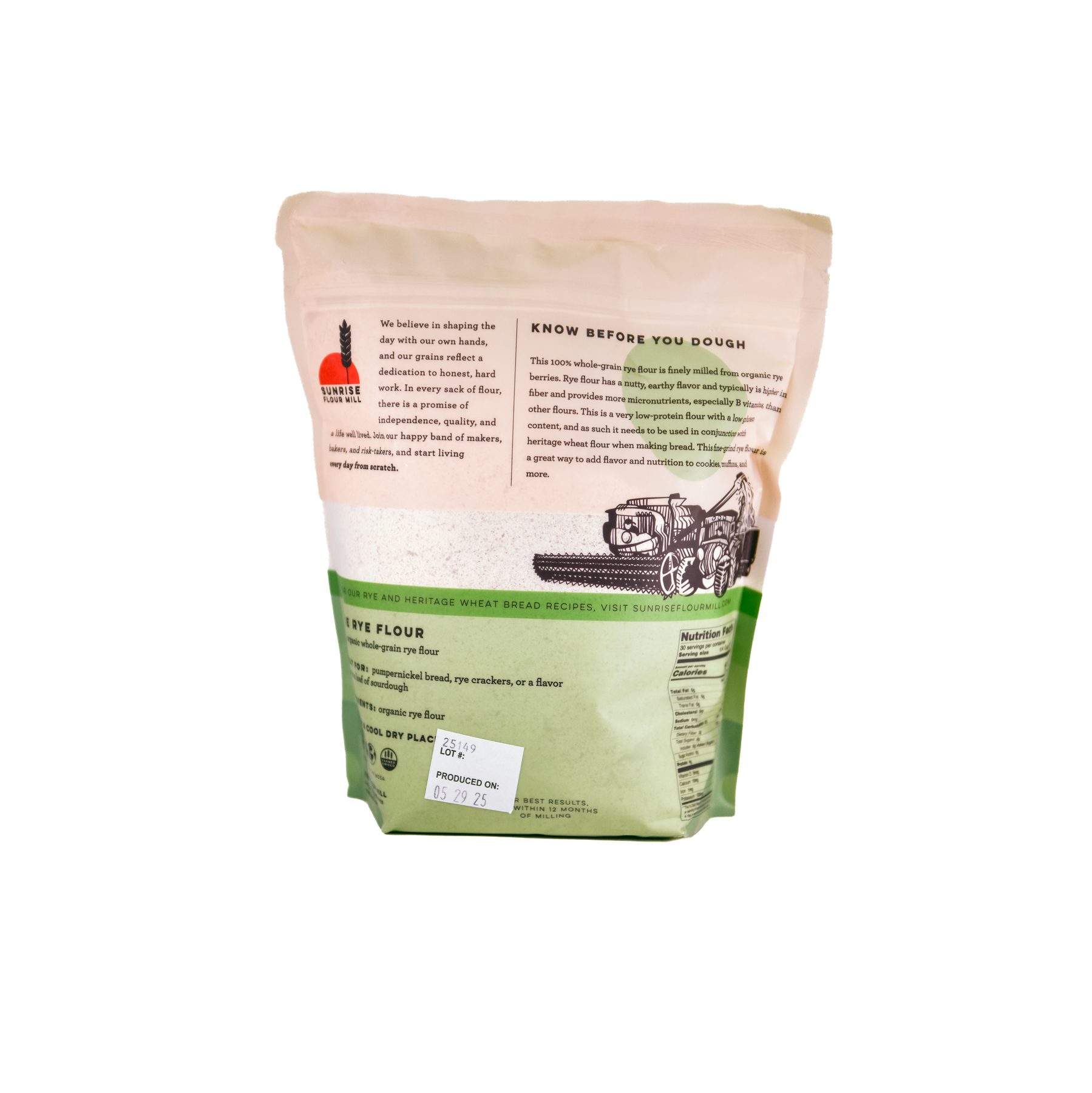 Pumpernickel Flour - Organic Rye Flour, Dark Rye – Sunrise Flour Mill