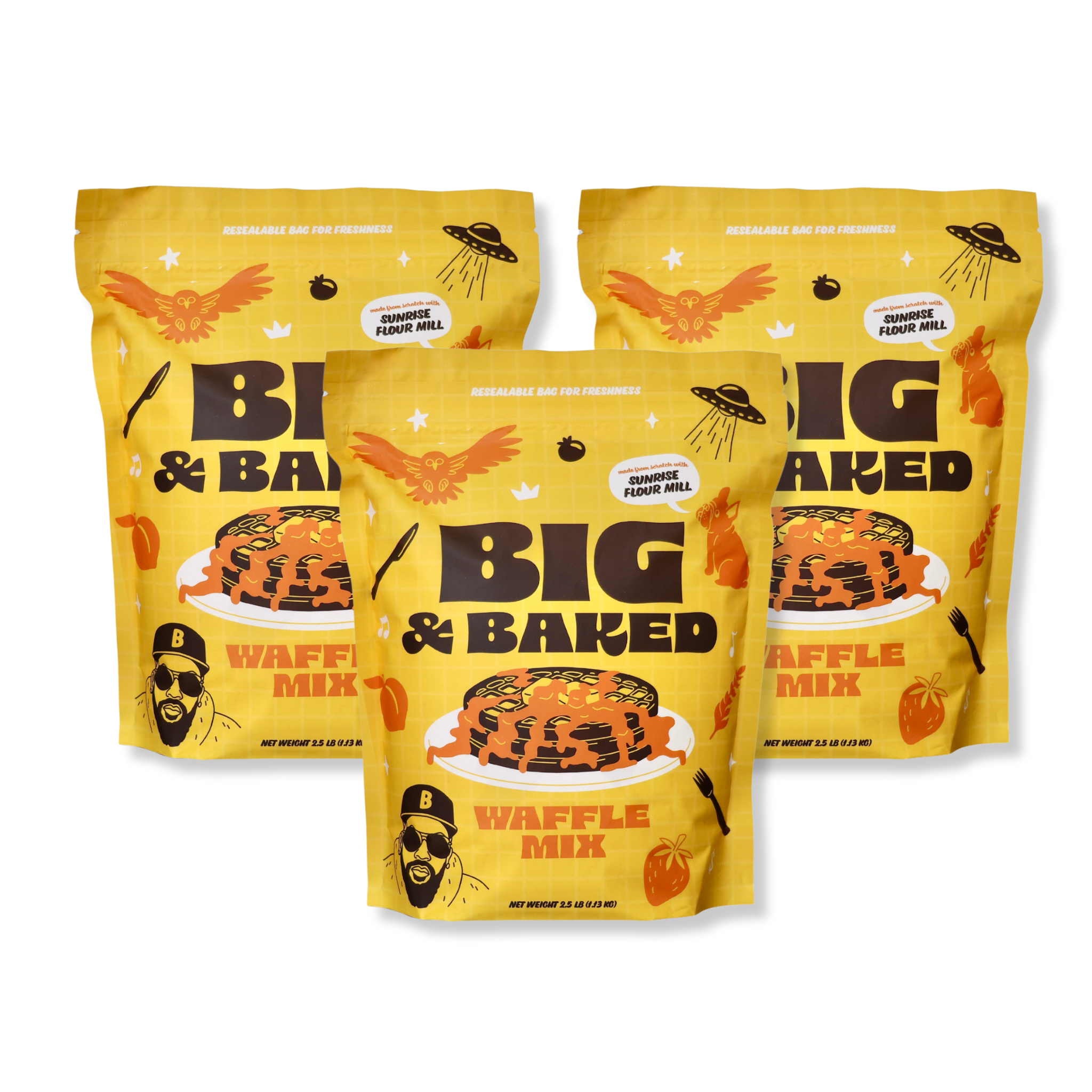 Big & Baked Waffle Mix (3 Pack) – Sunrise Flour Mill